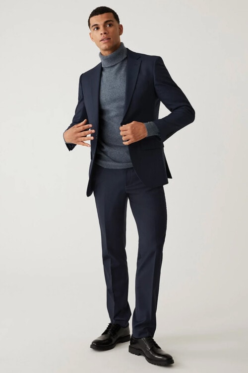 Suit With A Turtleneck: How To Get it Right In 2025 (19 Outfits)